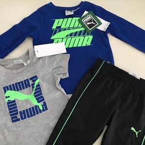 Puma | Matching Sets | Puma Long Sleeve Tee And Tricot Jogger Set ...
